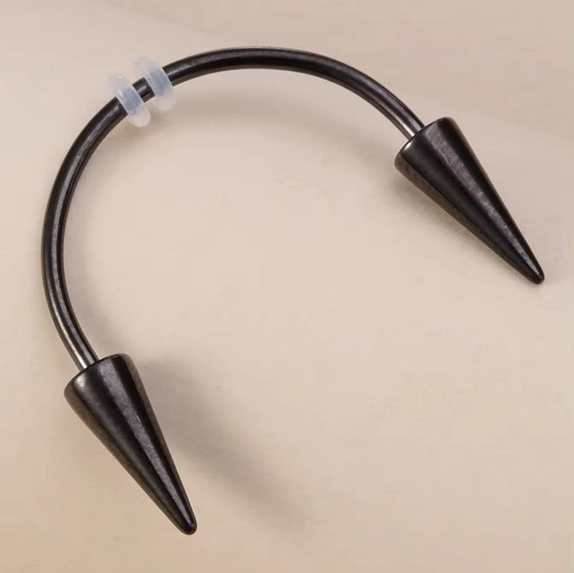 Vampire Fangs | Dracula Smiley Teeth Frenulum Lip Piercing – DustyJewelz