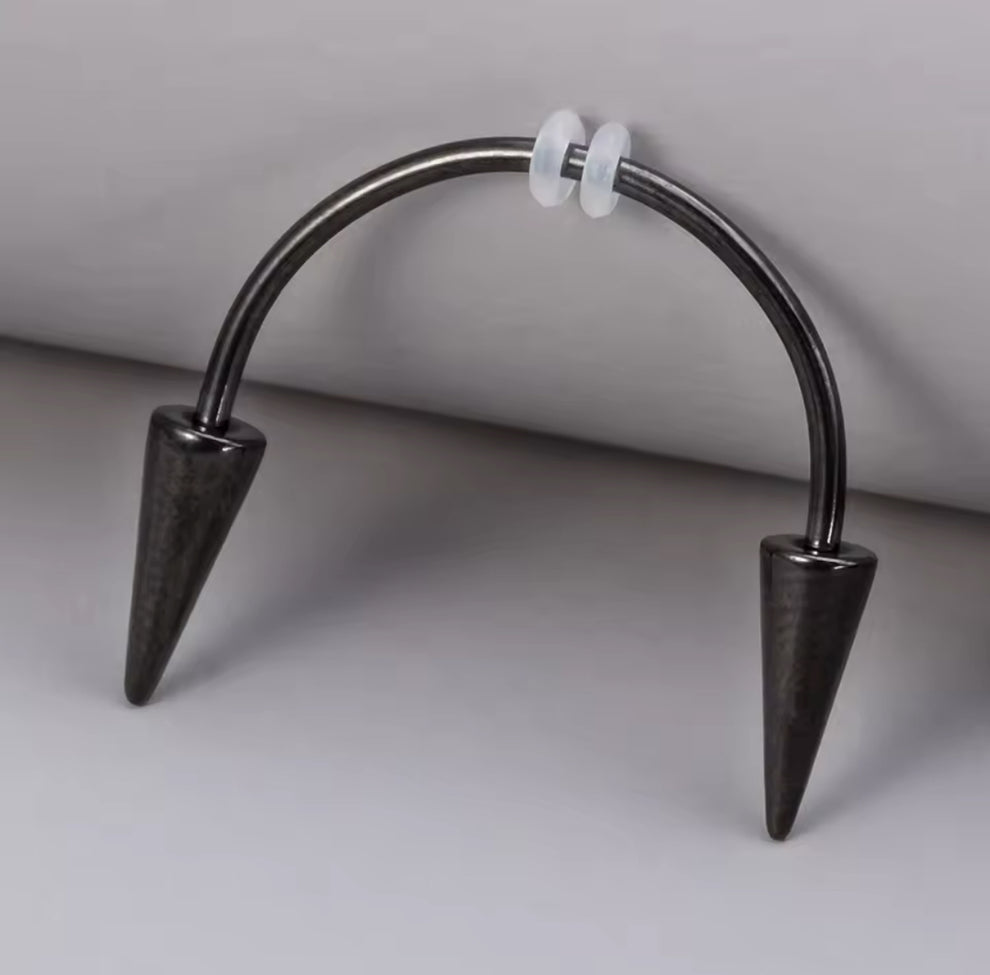 Vampire Fangs | Dracula Smiley Teeth Frenulum Lip Piercing – DustyJewelz