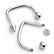 Spike Lippy Loop Labret Ring | Lip Hugger U - Shaped Horseshoe ...