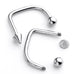 Spike Lippy Loop Labret Ring | Lip Hugger U - Shaped Horseshoe ...