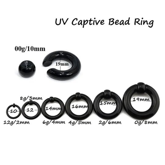 Ball Closure Captive Bead Rings | Acrylic BCR Ring – DustyJewelz