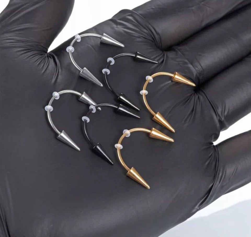 Vampire Fangs | Dracula Smiley Teeth Frenulum Lip Piercing – DustyJewelz