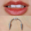 Vampire Fangs | Dracula Smiley Teeth Frenulum Lip Piercing – DustyJewelz