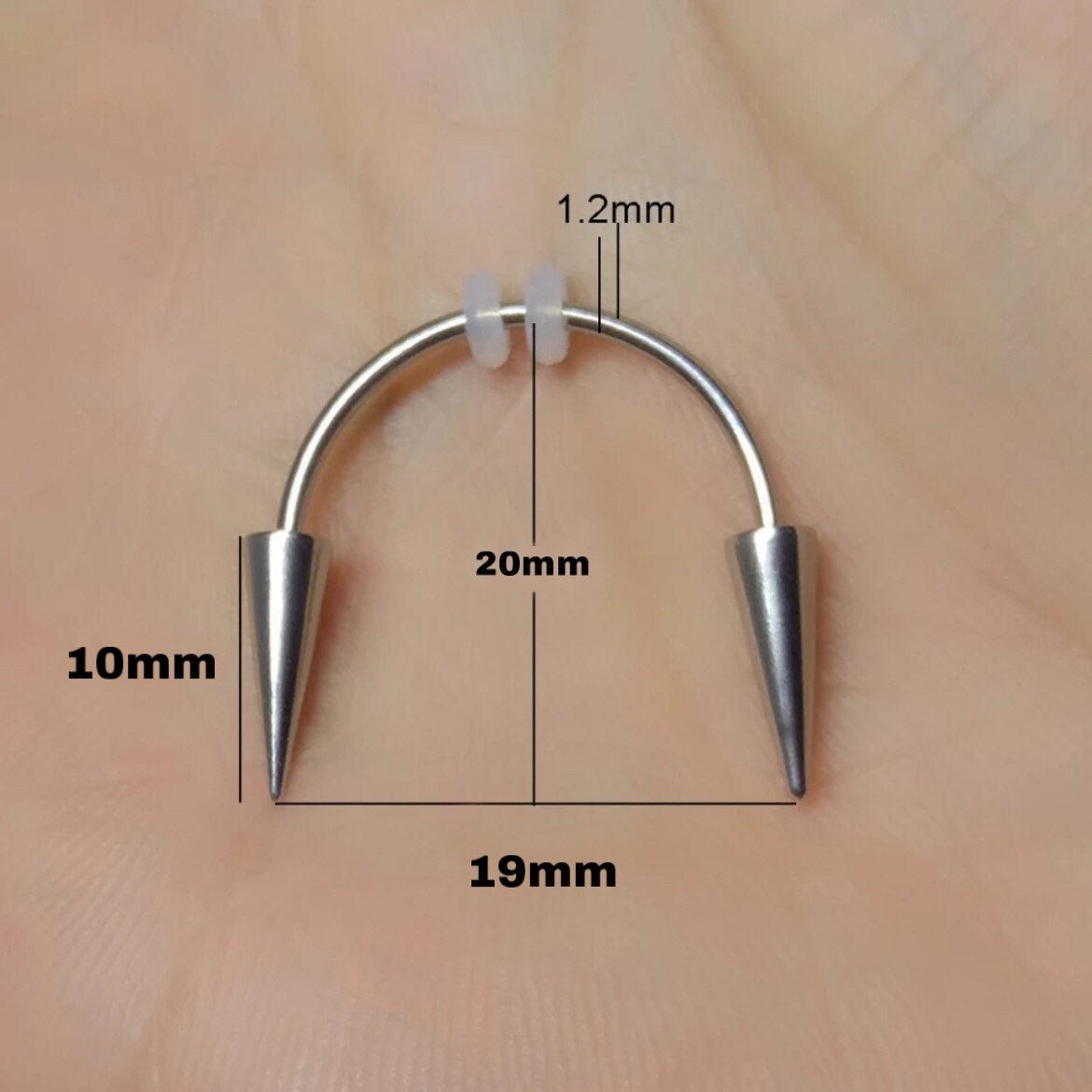 Vampire Fangs | Dracula Smiley Teeth Frenulum Lip Piercing – DustyJewelz